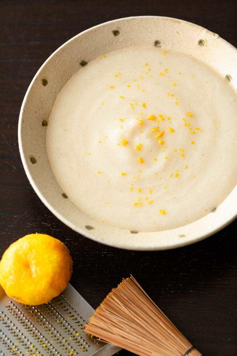 かぶの豆乳ポタージュ｜ゆず香る冬のヴィーガンスープ